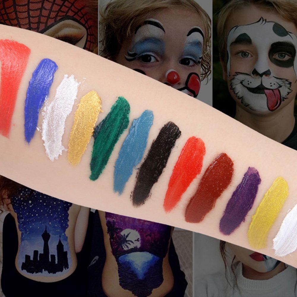 [MYTHIS] 12 Color/set Body Paint Easy To Use Face Makeup Painting ...
