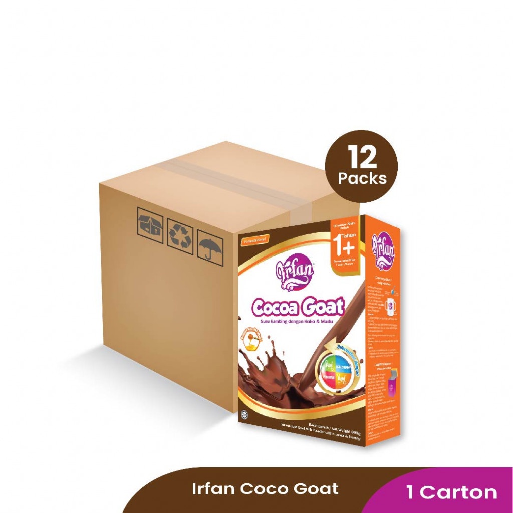 Irfan Cocoa Goat 600g - 12 packs (1 carton) | Shopee Malaysia