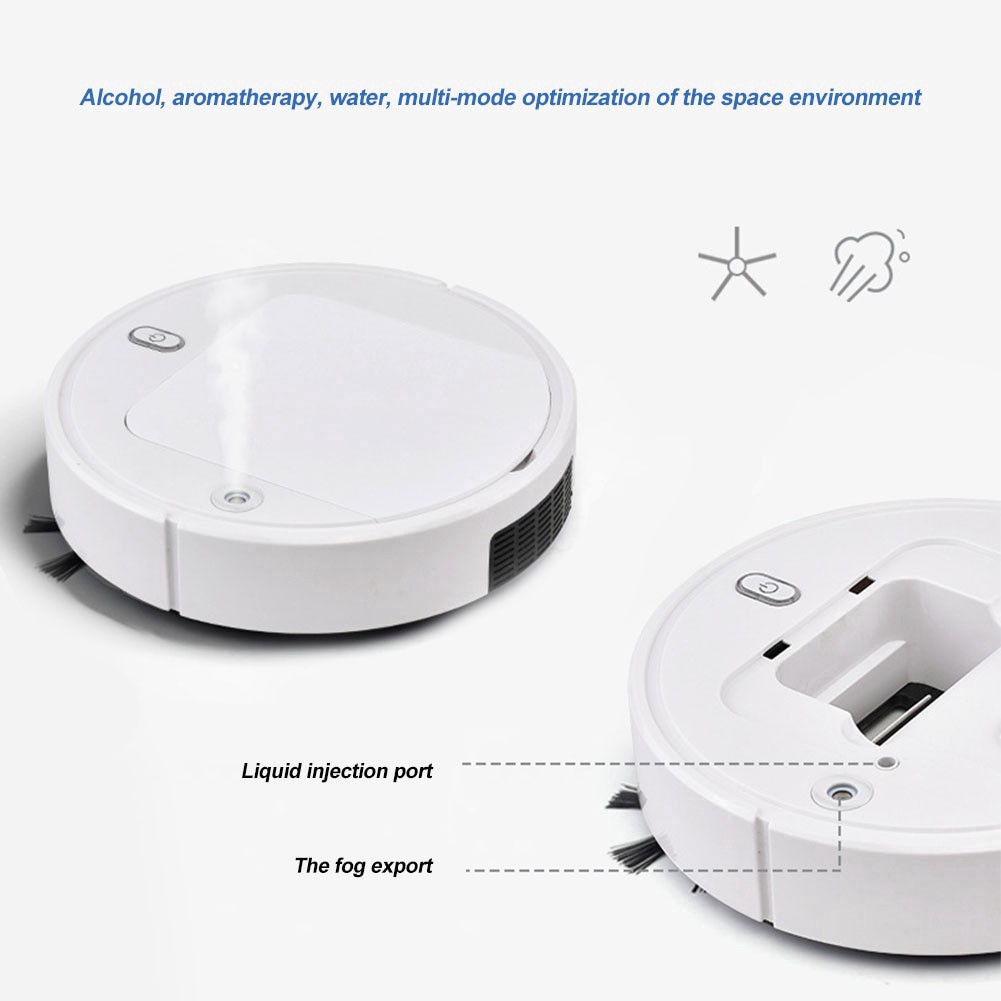 Fully Automatic 3-in-1 Smart Robot Vacuum Cleaner USB Charging Sweeping ...