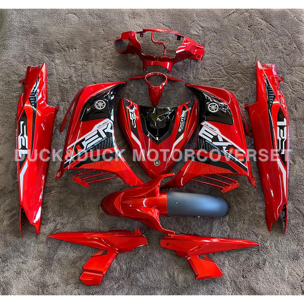 LC135 V6 EXCITER RED MOTOR COVER SET HLD | Shopee Malaysia