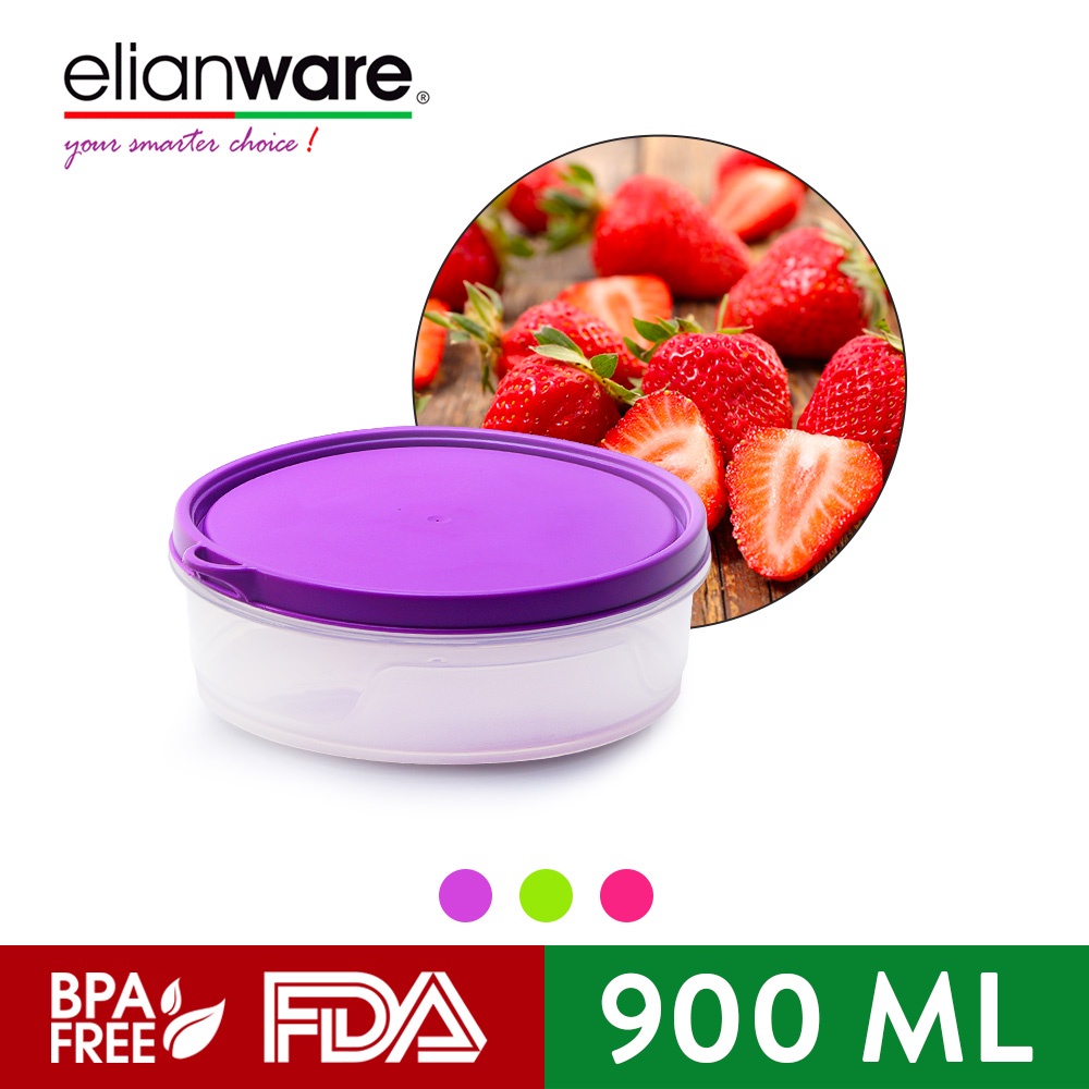Elianware 900ml [BPA Free] Multipurpose Round Airtight Microwavable ...