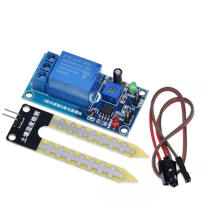NEW DC 5V 12V soil moisture sensor relay control module Automatic watering of the humidity ...