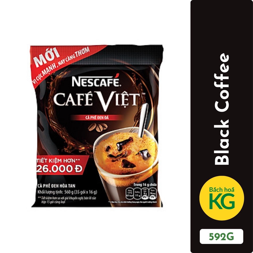NesCafe iced black coffee 560g (35pcs x16g) - ca phe den da NesCafe ...