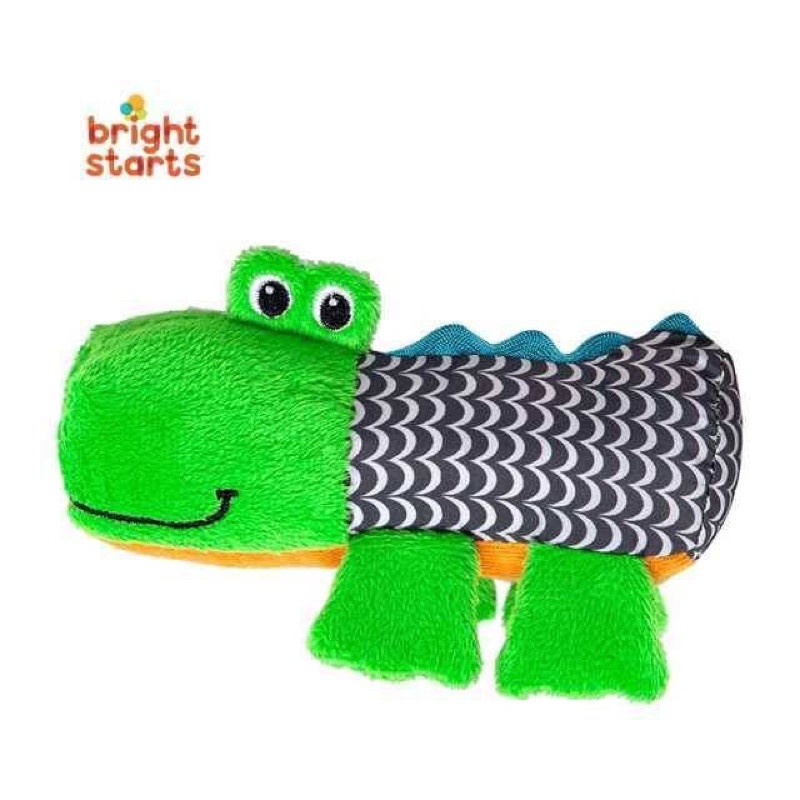 Bright Starts Squishable Squeaker Plush Toy, Alligator | Shopee Malaysia