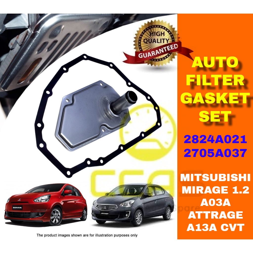 ATF MITSUBISHI MIRAGE 1.2 A03A / ATTRAGE A13A CVT 2824A021 + 2705A037 Gearbox Auto Transmission ...
