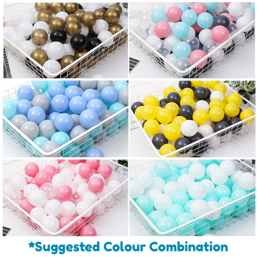 OCEAN BALLS Extra Thick [ CHOOSE OWN COLOR ] Macaroon Colourful Baby ...
