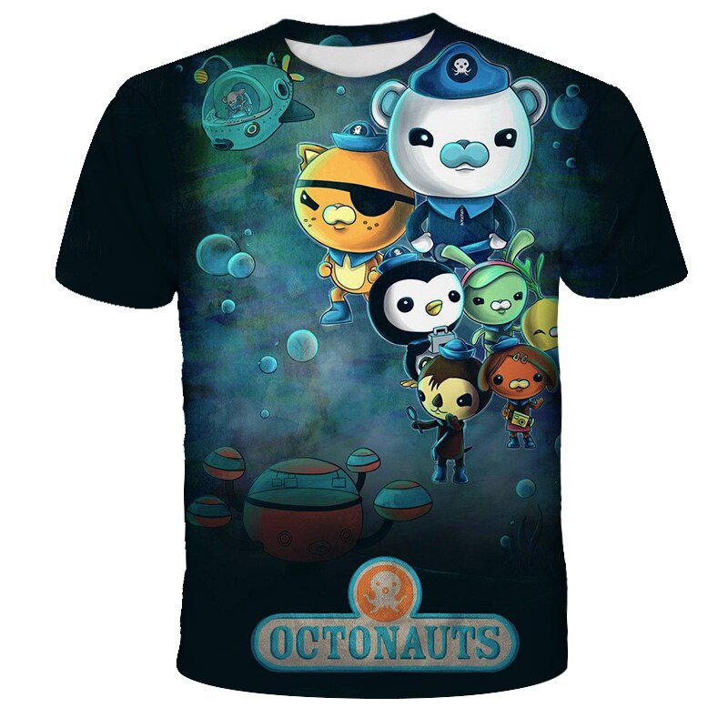 Children Octonauts 3D Print T Shirts Boys Girls Teens T-shirts Camiseta ...