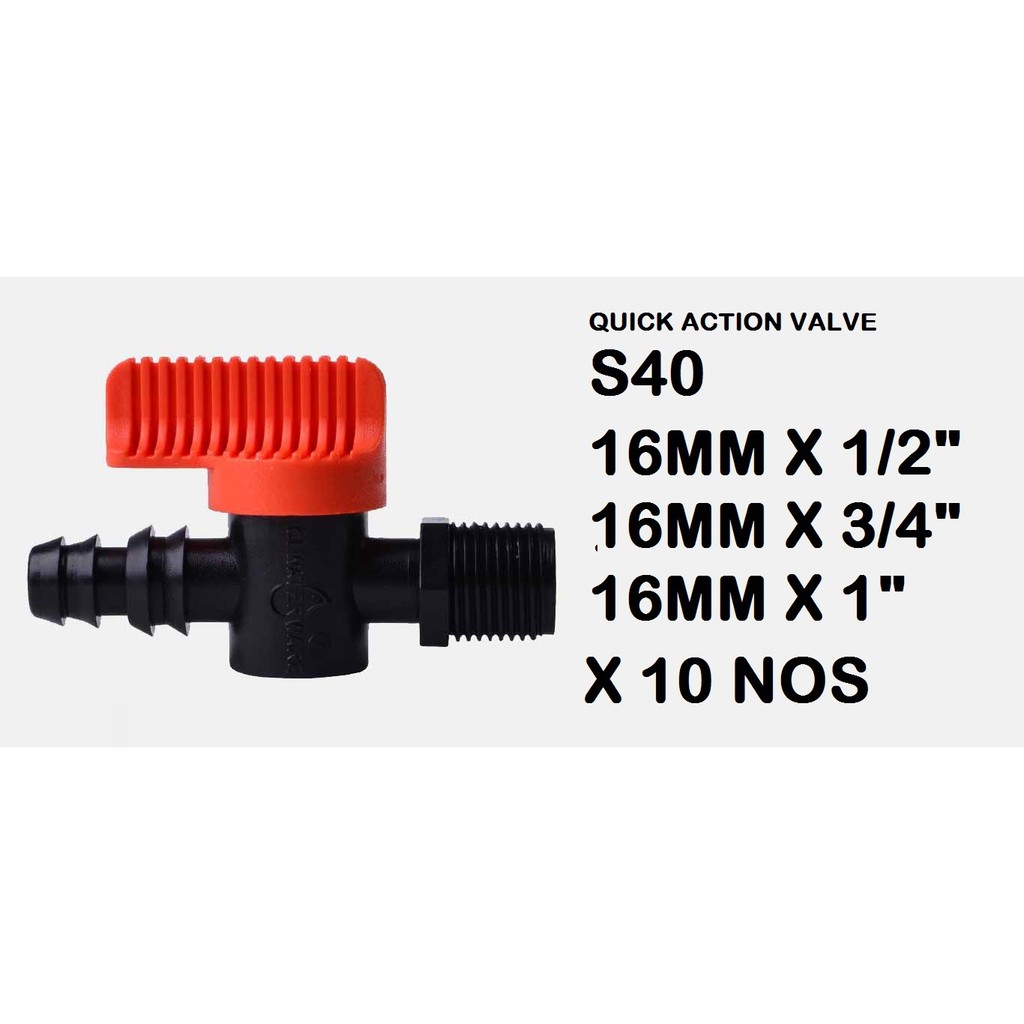 [COMPRESSION] HDPE / POLY / PP FITTINGS 16MM x 1/2", 3/4" , 1" X10 NOS ...