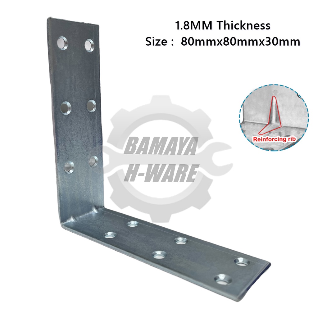 Carbon Steel ZINC Metal L Bracket. Metal Joint Bracket. Furniture Angle ...