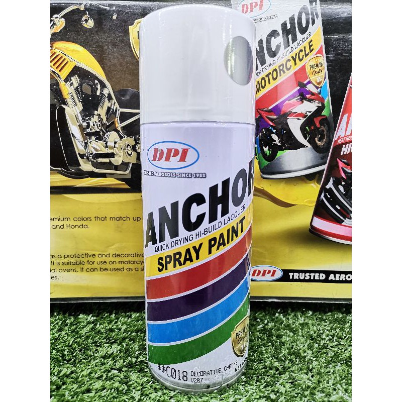 ANCHOR CHROME C018** Decorative Chrome Paint 400ML Cat Spray Tin 100% ...