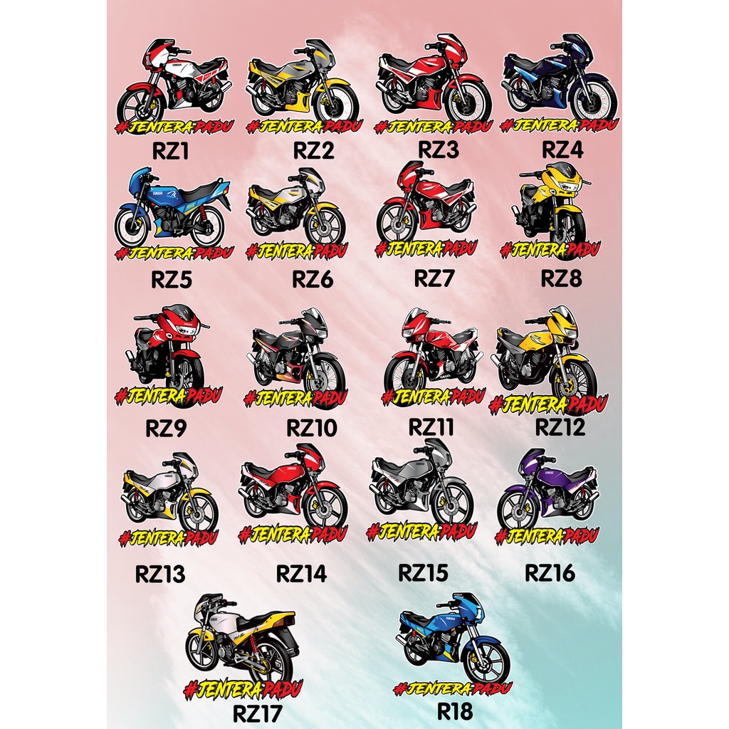 Sticker Yamaha Rxz Jentera Padu | Shopee Malaysia