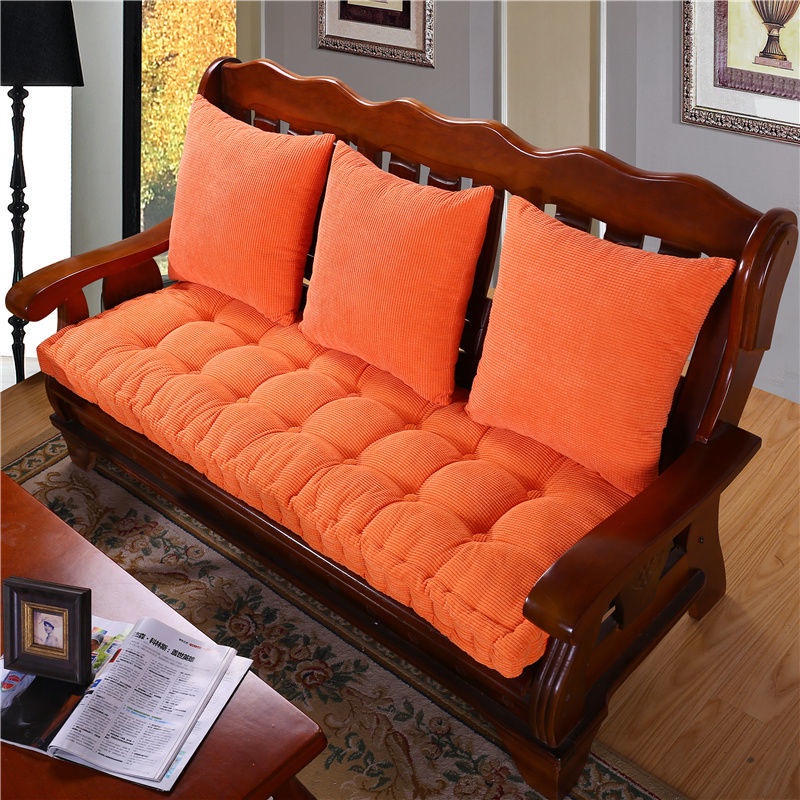 Wood Sofa Cushion Thickening 9cm Garden Chair Cushion Solid Color Home ...