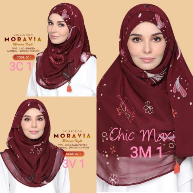Instant Hijab Morravia Chic Maxi | Shopee Malaysia