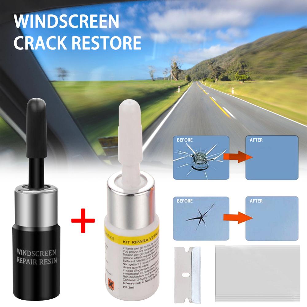 [Ready Stock] 2PCS/set Auto Glass Nano Repair Fluid Windshield Repair ...