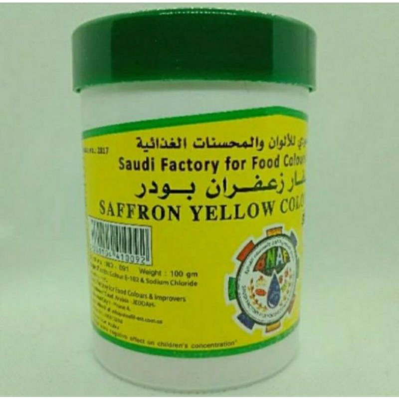 SAFFRON YELLOW FOOD CLOUR POWDER( 100g) | Shopee Malaysia
