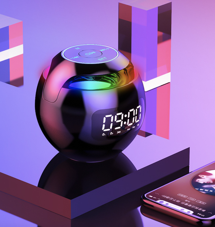 Earise Bluetooth Speaker Alarm Clock with FM Radio LED Alarm Clock ...