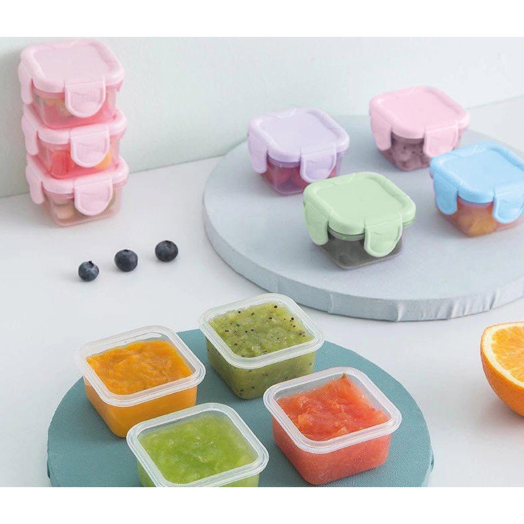 !! CLEARENCE SALE !! 60ML Baby Food Snack Milk Powder Storage Cups ...