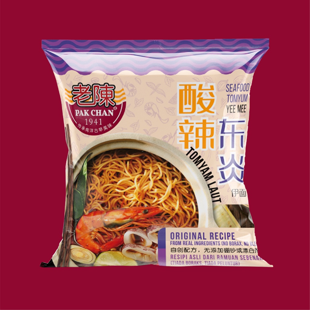 【Ready Stock!!!!】PAK CHAN TOMYAM YEE MEE 老陈东炎伊面（120g X 4packs） | Shopee ...