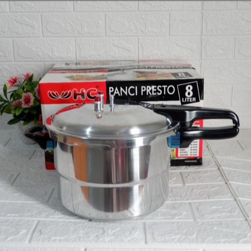 Hc Brand 8 Liter Pressure Cooker (Without Glass Lid) | Shopee Malaysia