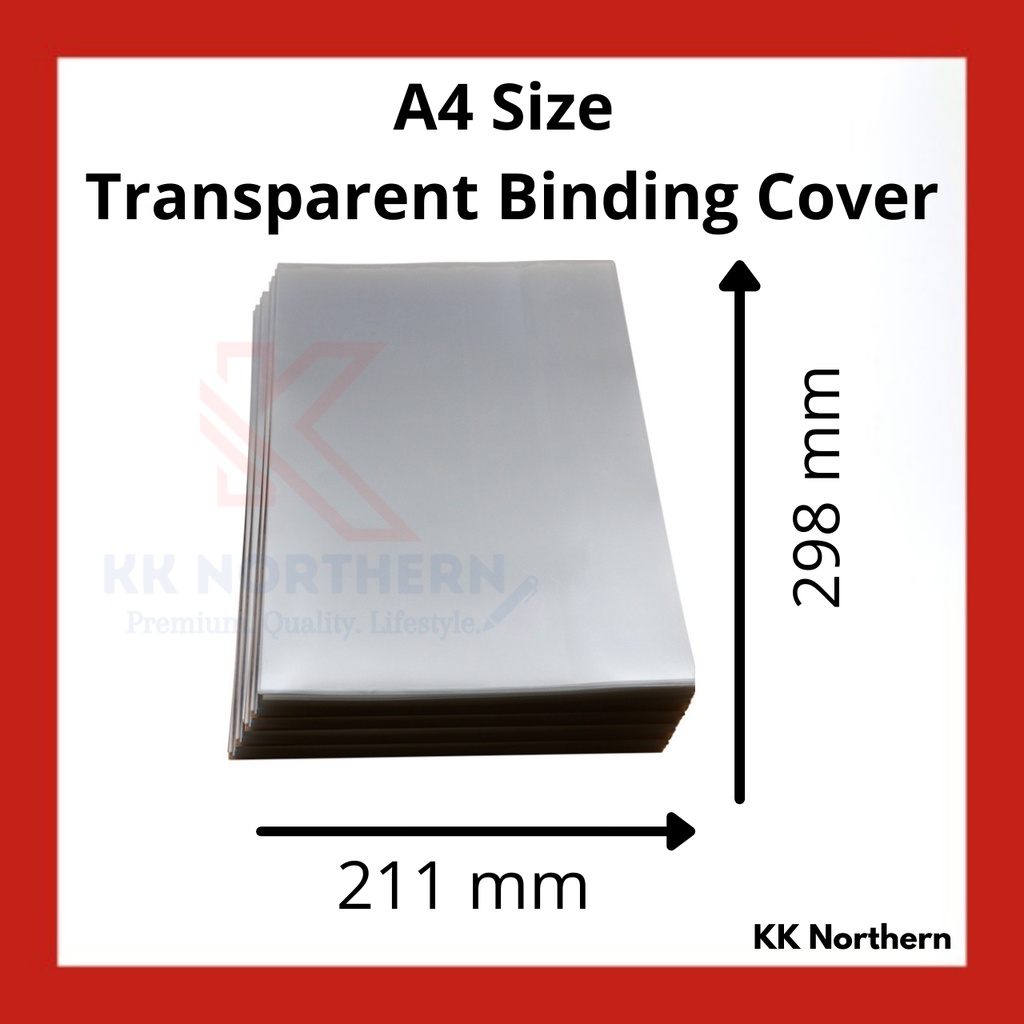 A4 PVC Paper Cover Rigid Sheet A4 Transparent Binding Plastic Cover ...