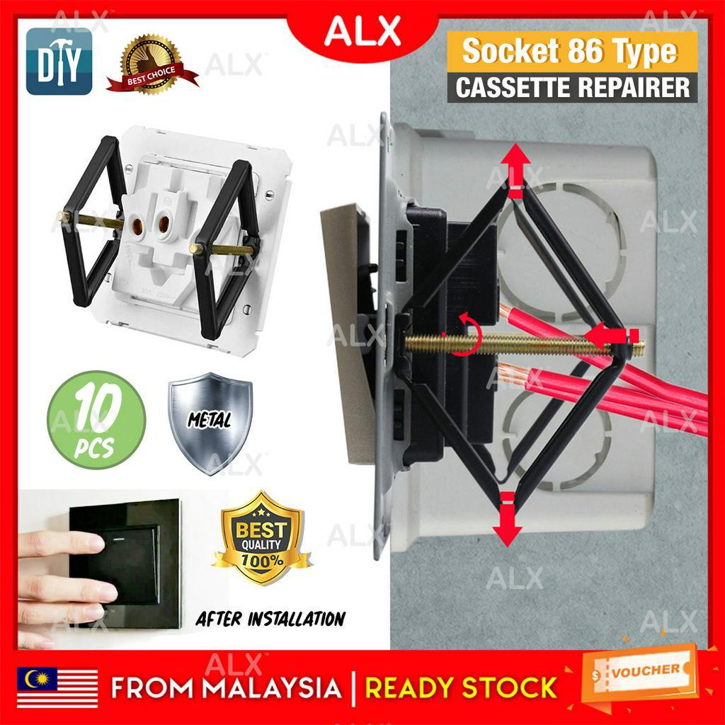 ALX 10PCS Electrician Socket Wiring Back Box Secret Wall Mount Support ...