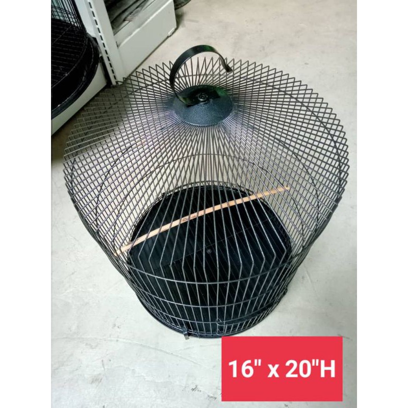 (SANGKAR BURUNG BESI) sangkar burung besi bulat saiz 9,12,13,14,16 inci ...