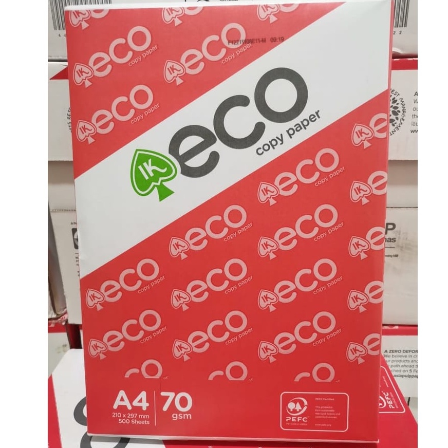 IK ECO A4 PAPER 70GSM-210X297mm (500’S/PKT) A4 Size 复印纸 COPY PAPER (500’S/PKT) | Shopee Malaysia