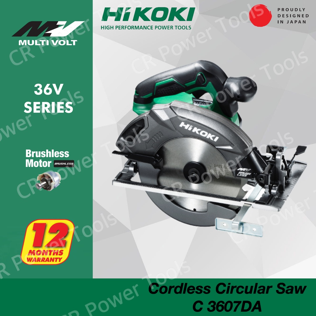 HIKOKI CORDLESS CIRCULAR SAW C3607DA 36V SOLO/SET | Shopee Malaysia