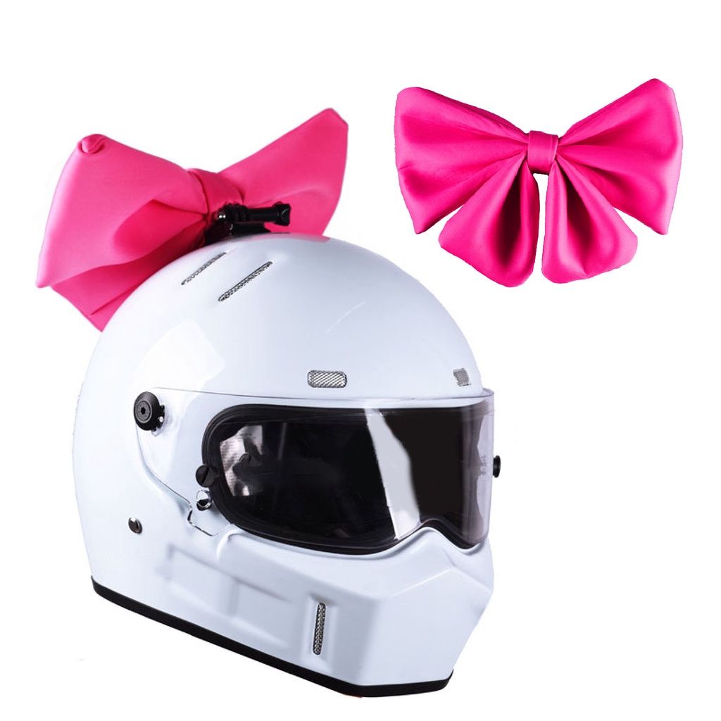 ChicAcces Helmet Bow Wear-resistant Single/Double Layer Waterproof ...