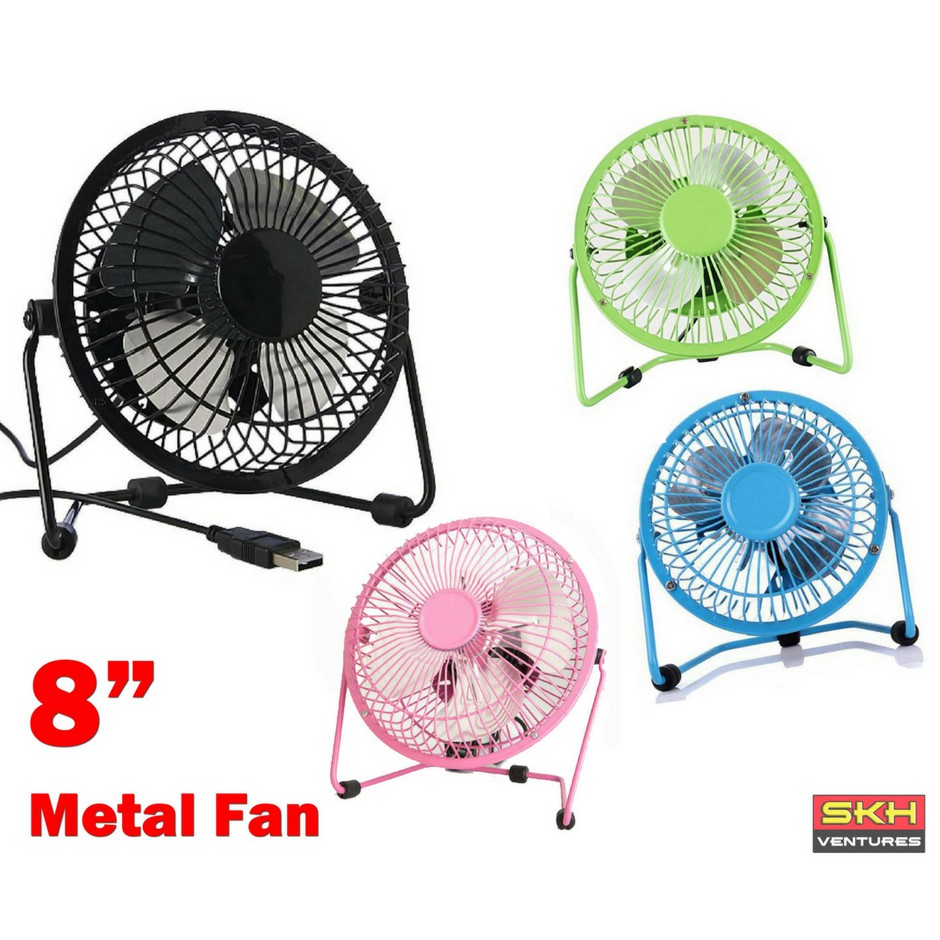 8 Inch Mini USB Metal Fan Super Cooling/Extra Strong Wind | Shopee Malaysia