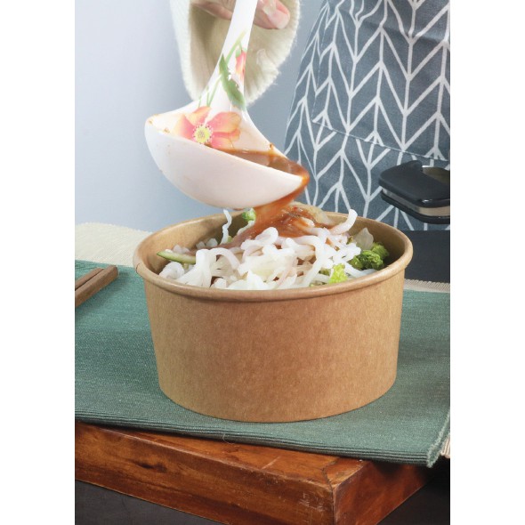 BIG TREE PAPER BOWL, 50PCS - SOUP, LAKSA, CURRY MEE, NOODLES, 100% FOOD ...