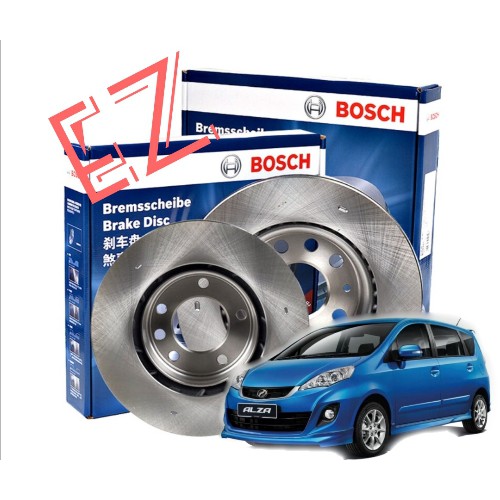 ALZA 2010-2020 BOSCH FRONT BRAKE DISC ROTOR (2 PCS) | Shopee Malaysia