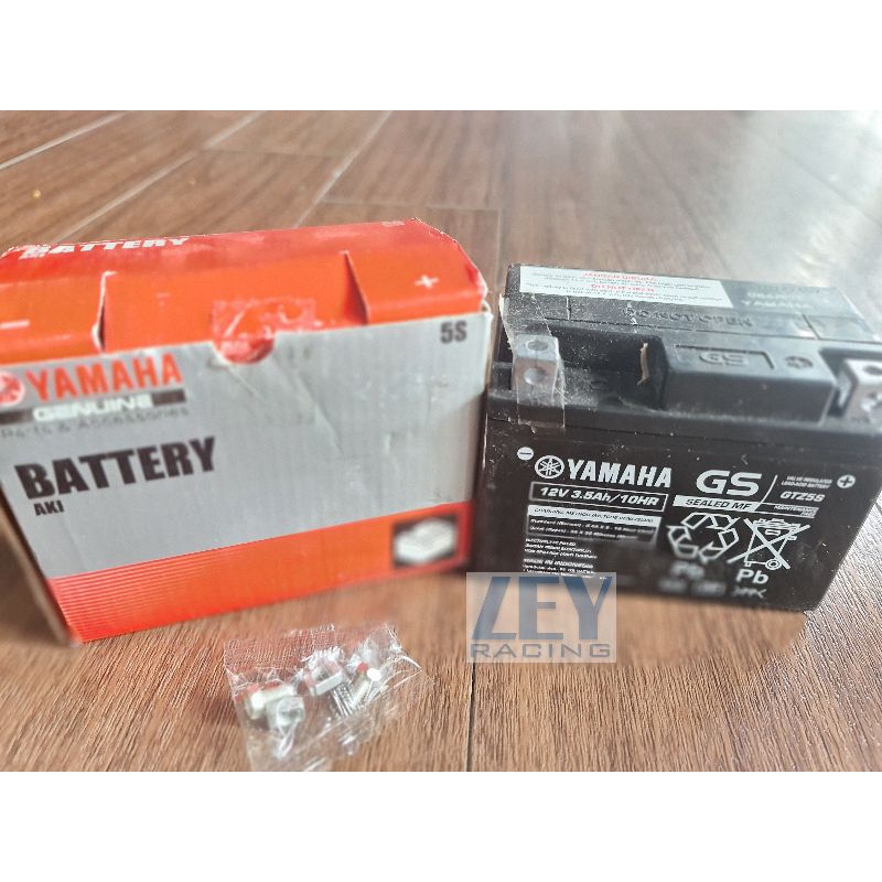 Battery Bateri GS similar Yuasa YTZ5S 3.7Ah 💯% Original Yamaha LC135 ...