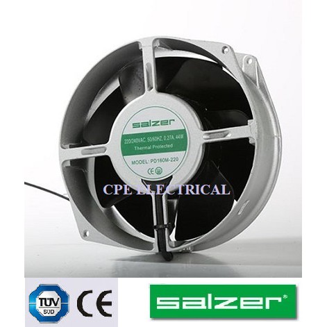 SALZER PD160M-220 172mm x 150mm x 55mm Heavy Duty AC Axial Fan AC 240V ...