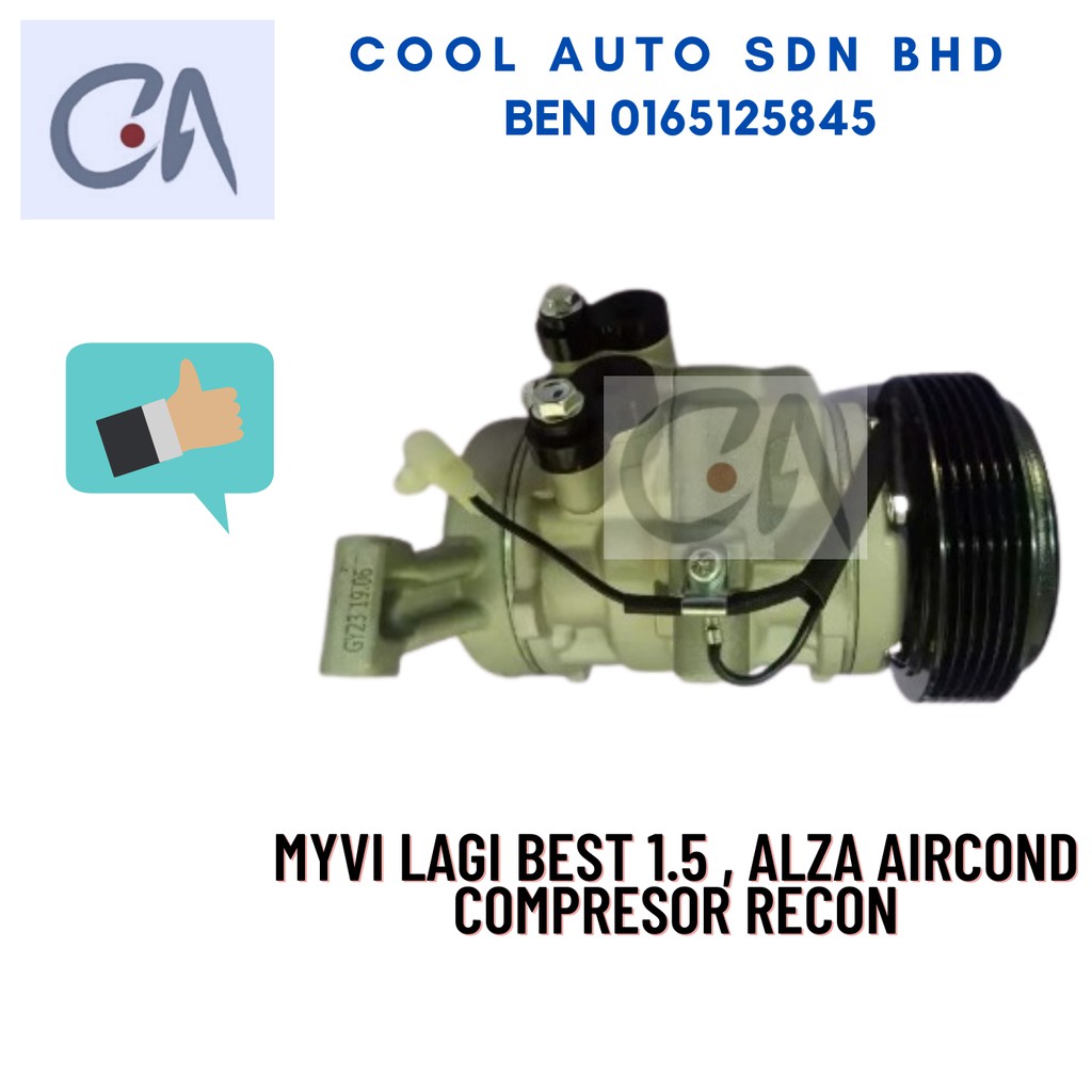 KOMPRESOR PENYAMAN UDARA PEMULIHAN (COMPRESSOR AIRCOND RECOND) MYVI ...