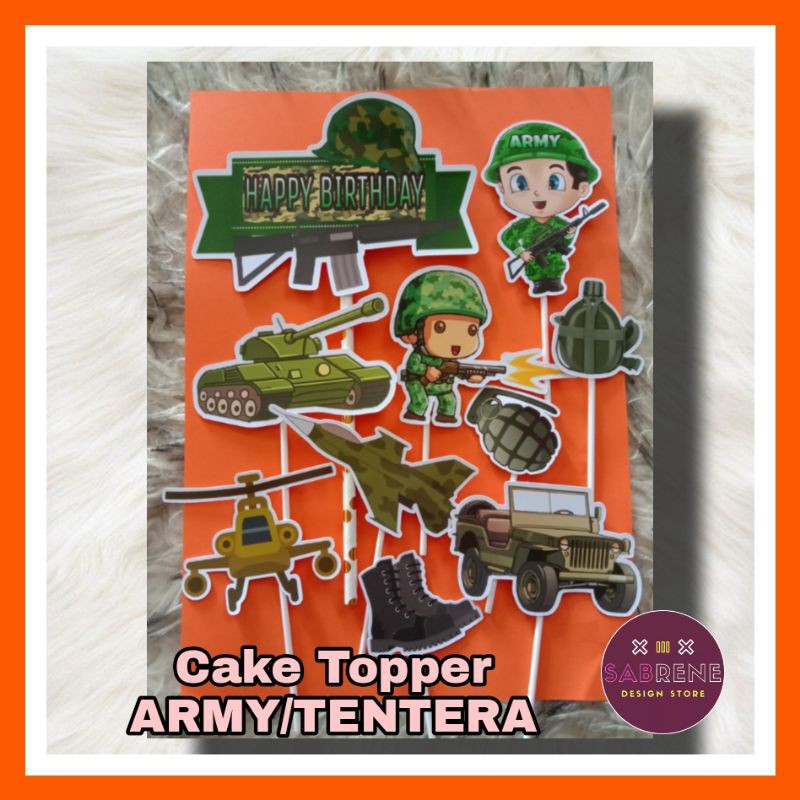ARMY/TENTERA CAKE TOPPER READY STOCK | Shopee Malaysia