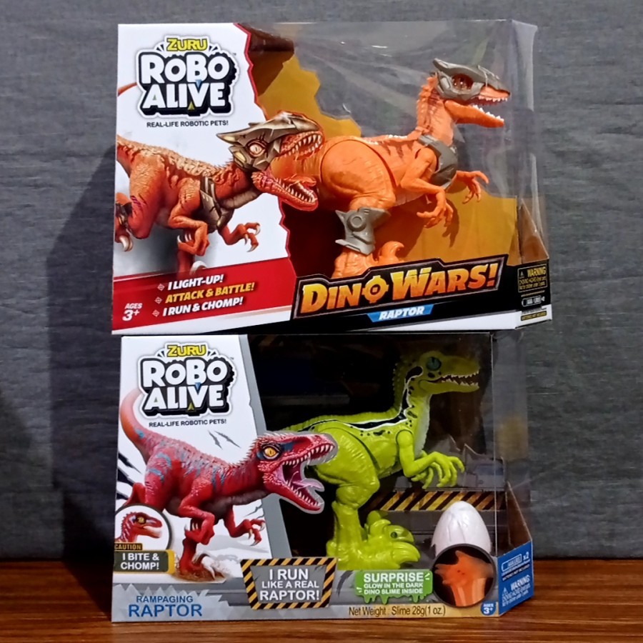 Zuru Robo Alive Dino Wars Raptor Rampaging Raptor Action Figure ...