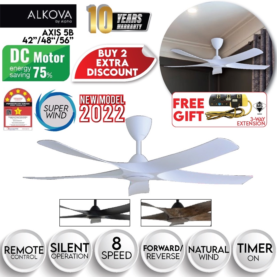 [NEW MODEL 2022] ALKOVA (ALPHA) AXIS/5B 42" / 48" / 56" INCHES DC ...