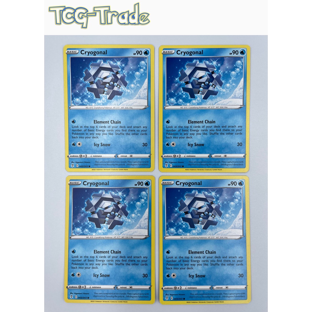 [Pokemon Player's Section] Play Set - EVS 43 Cryogonal Playset ...