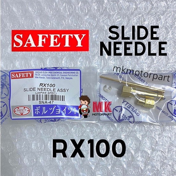 ( SAFETY ) SLIDE NEEDLE Yamaha RX100 Jarum Slide Carburetor | Shopee ...