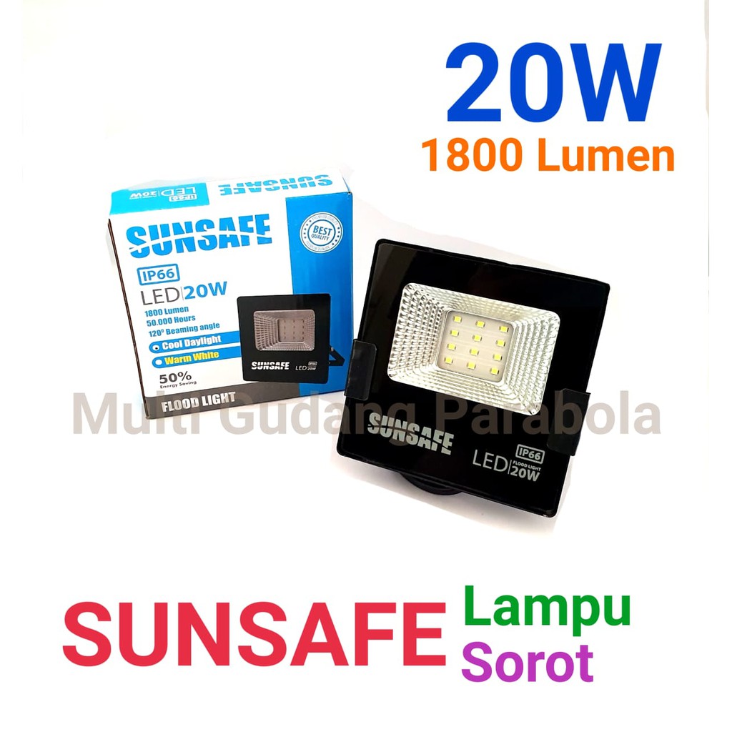 Sunsafe Flood Light 20 watt LED Spotlight super spotlight | Shopee Malaysia