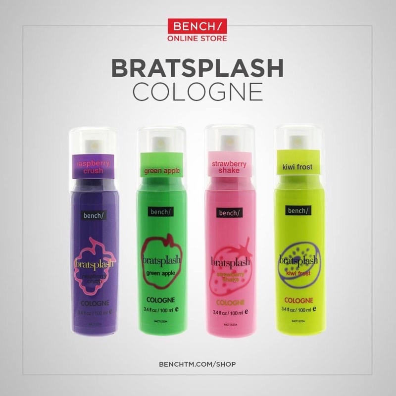 BENCH Bratsplash Cologne- made in Philippines l | Shopee Malaysia
