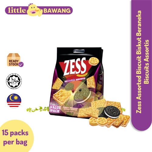 Zess Assorted Biscuit Biskut Beraneka Biscuits Assortis 451g/15 packs ...