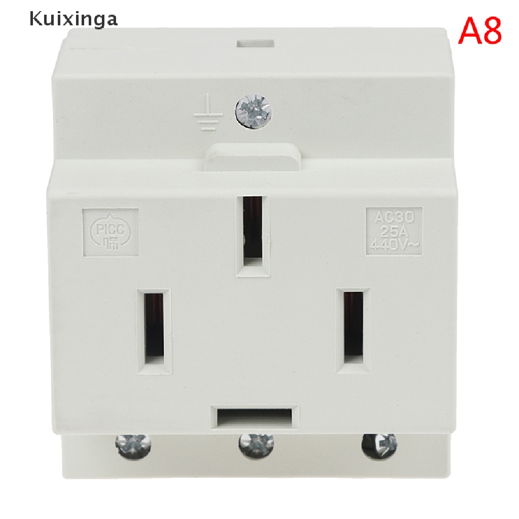Kuixinga DIN Rail Mount AC Power ac30 Modular Socket 10/16A 250V AC socket Connector MY | Shopee ...