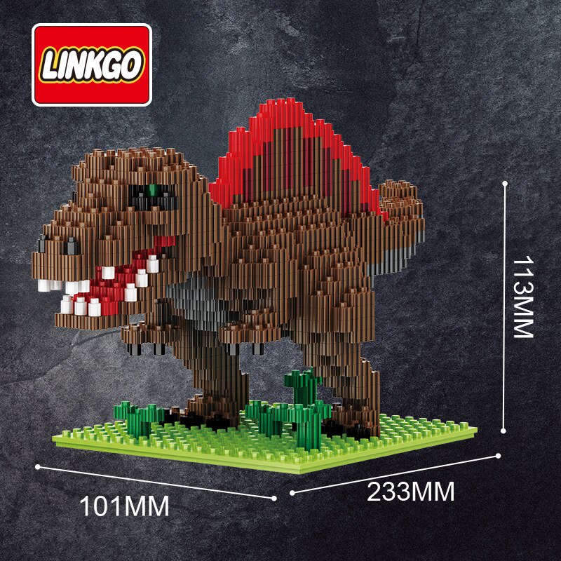 Linkgo Blocks Dinosaur Building Bricks Micro Tyrannosaurus Auction ...