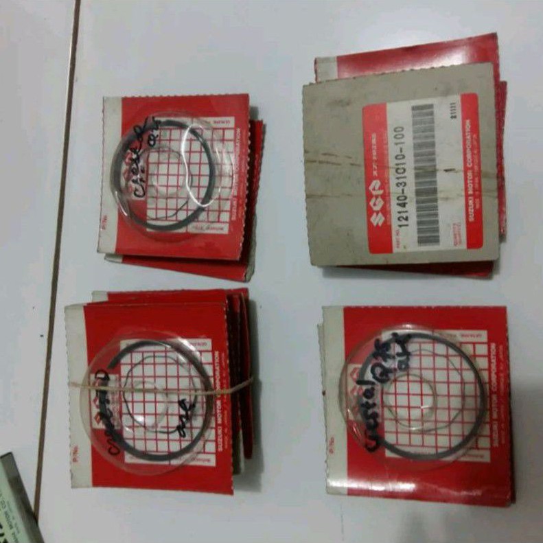 Piston ring piston seher suzuki crystal rc110 tornado gs original nos os Std25 | Shopee Malaysia