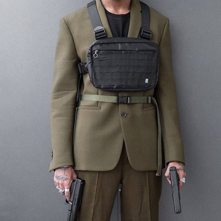 🔥Ready Stock🔥New Men Tactical Waist Bag Tactical Vest Chest Pack Hip ...