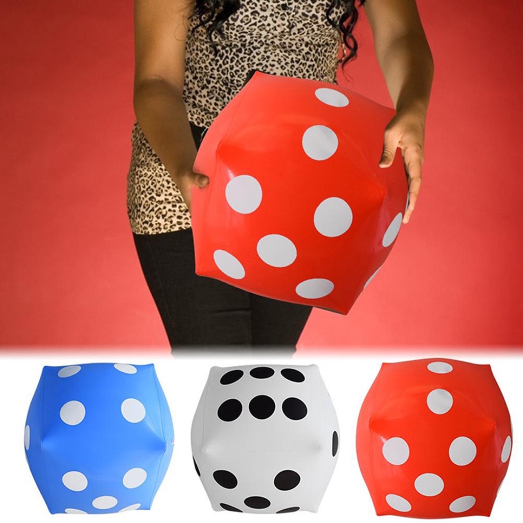 Inflatable 30X30cm Giant PVC Air Cube Number Dice For Toy Party Games ...