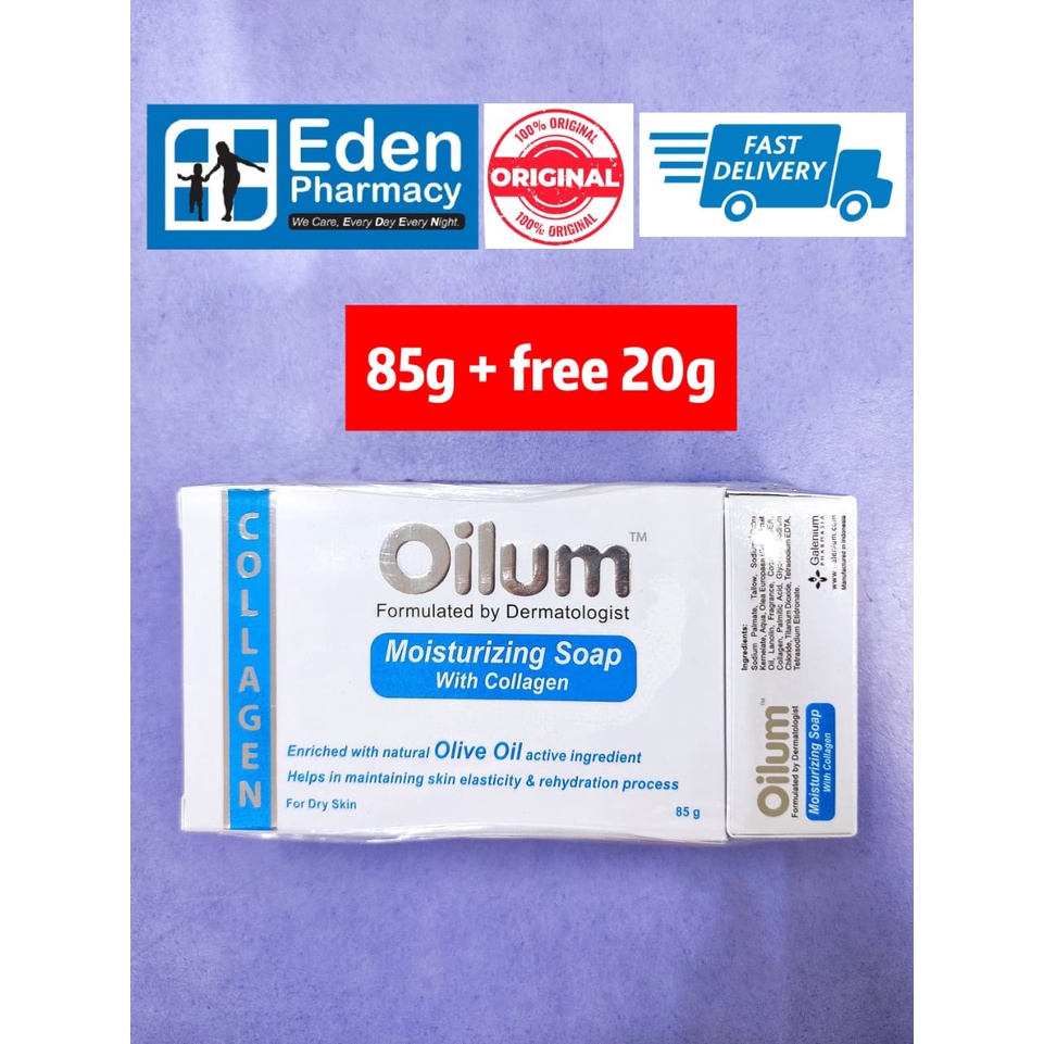 Oilum Moisturizing Soap with Collagen, oilum soap bar 85g | Shopee Malaysia