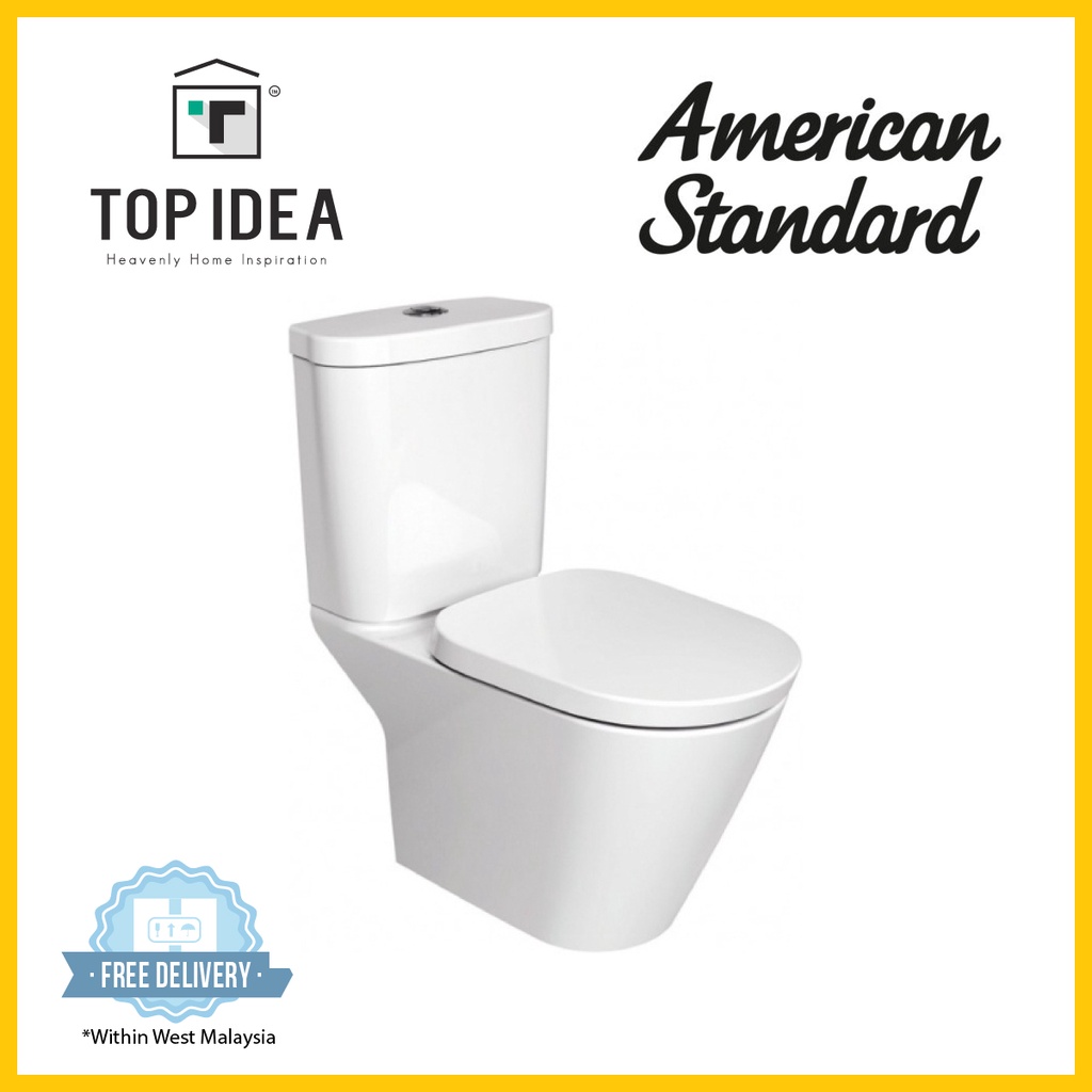 American Standard Tonic New Wave Close Coupled Toilet Set (Oval Tank ...